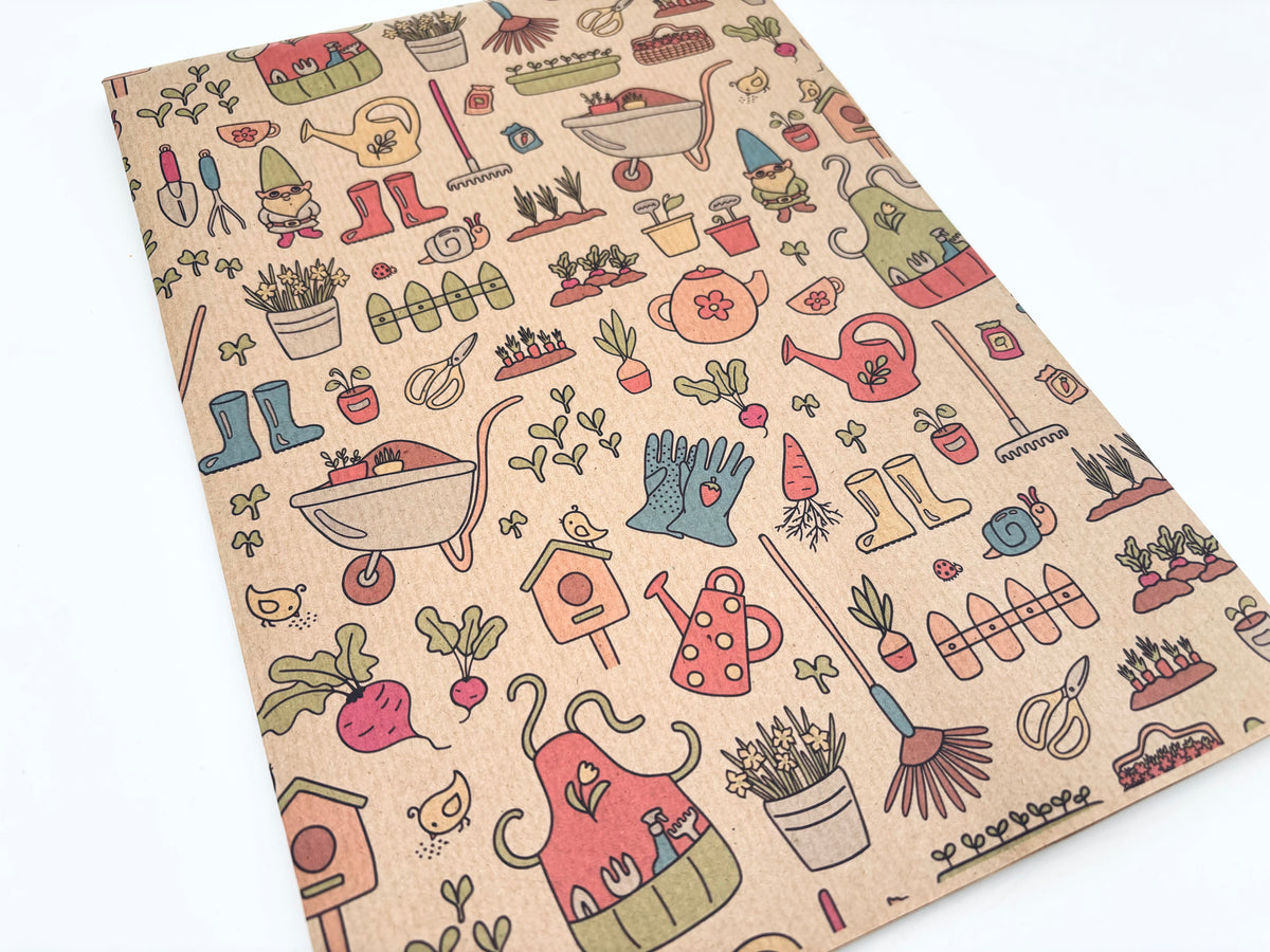 Gardeners Recycled Wrapping Paper | Eco friendly Gift Wrap – planetwrapit