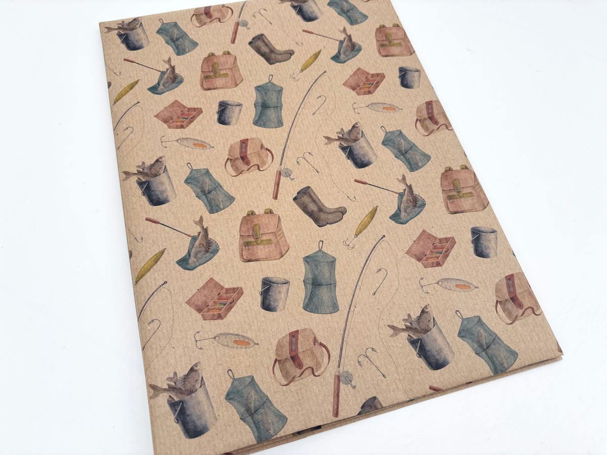 Fishing Recycled Wrapping Paper | Eco friendly Gift Wrap – planetwrapit
